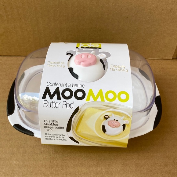 Joie | Dining | Joie Cow Moo Moo Farmhouse Barn Butter Pod Dish New ...